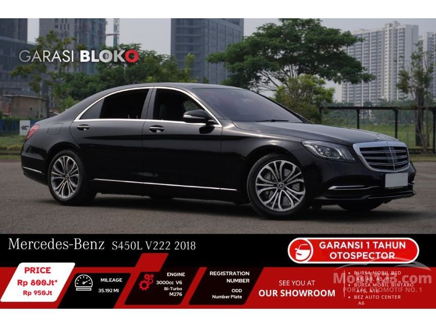 Jual Mobil Mercedes-Benz S450L 2018 3.0 di DKI Jakarta Automatic Sedan Hitam Rp 800.000.000 ...