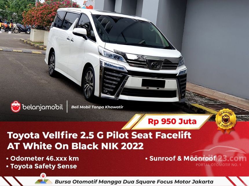 Jual Mobil Toyota Vellfire 2022 G (Premium Color) 2.5 di DKI Jakarta ...