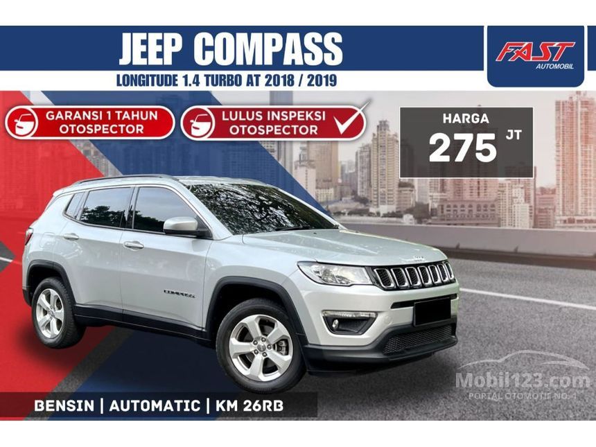 Jual Mobil Jeep Compass 2018 Longitude 1.4 di DKI Jakarta Automatic SUV ...