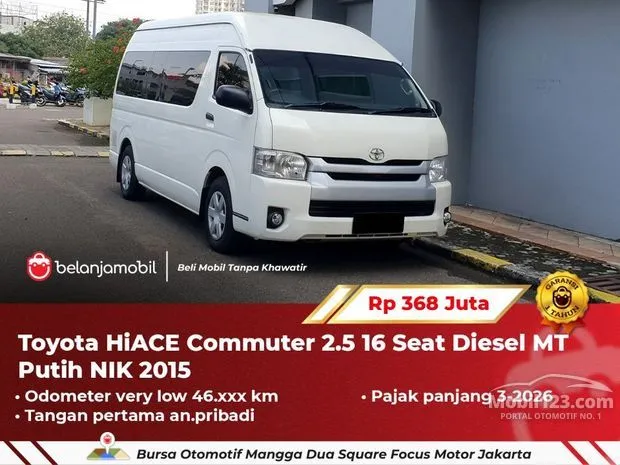 Jual Toyota Hiace Commuter Bekas di Indonesia Harga Murah, Kondisi ...