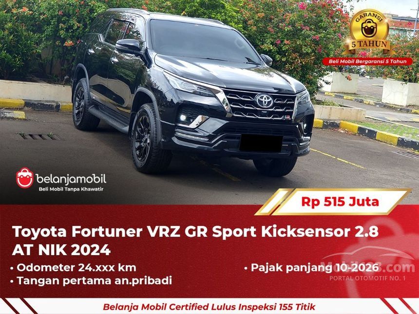 Jual Mobil Toyota Fortuner 2024 GR Sport 4X4 (2 Tone) 2.8 di Jawa Barat ...