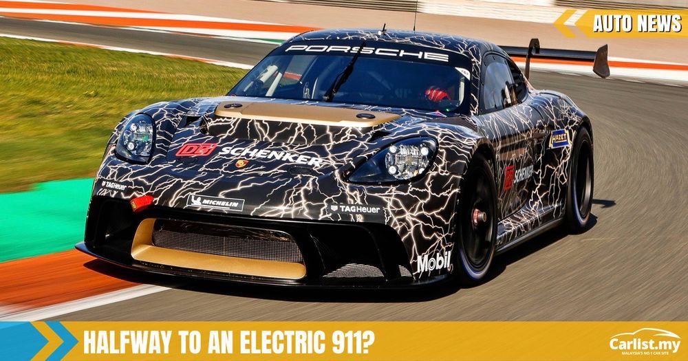 All-New 718 Cayman Hides Under Porsche's New Crazy-Fast Electric Race ...