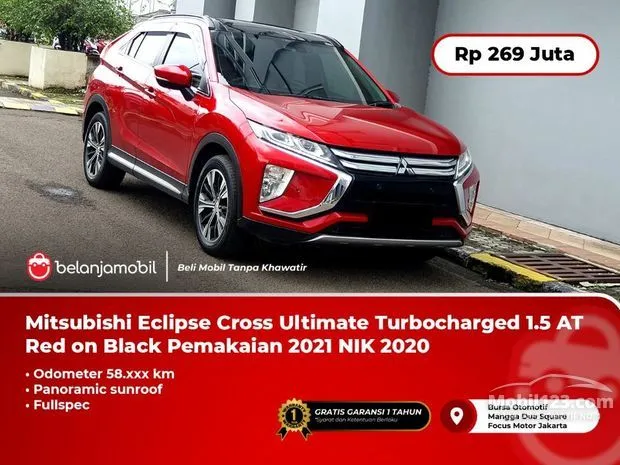 Jual Mitsubishi Eclipse Cross Ultimate (Red Diamond) Bekas di Indonesia ...