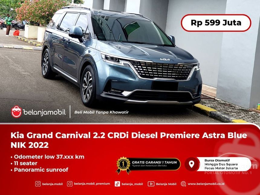 Jual Mobil KIA Grand Carnival 2022 Premiere 11 Seater 2.2 di DKI ...