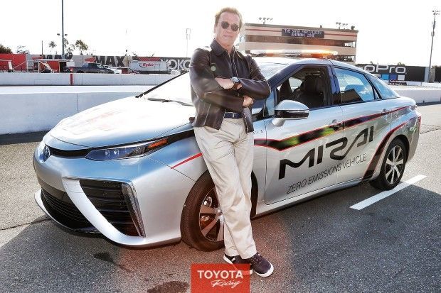 Terminator Arnold Drives Toyota Mirai Pace Car At NASCAR - Auto News ...