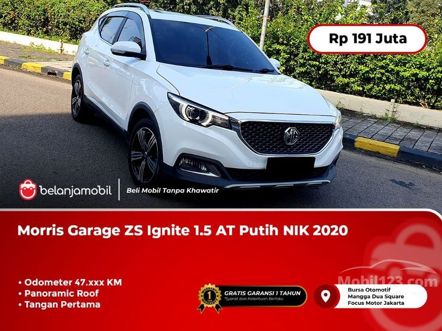 Jual Mobil MG ZS 2020 Ignite 1.5 di DKI Jakarta Automatic SUV Putih Rp ...