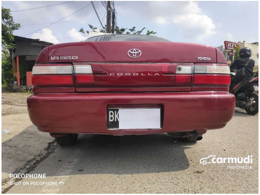 Toyota Corolla 1992 1.6 in Sumatera Utara Automatic Sedan Maroon for Rp ...