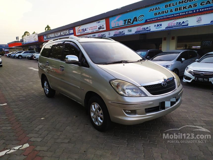 Jual Mobil Toyota Kijang Innova 2006 V 2.0 di Banten Manual MPV Silver ...