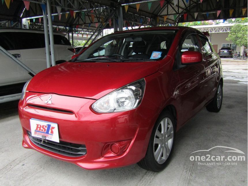Mitsubishi Mirage 2014 GLX 1.2 in ภาคตะวันออก Automatic Hatchback สีแดง ...