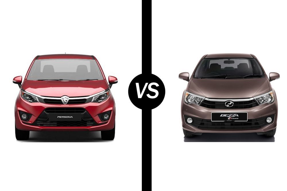 Perbezaan Perodua Bezza 1.3 Advance dan Proton Persona 1.6 Premium CVT ...