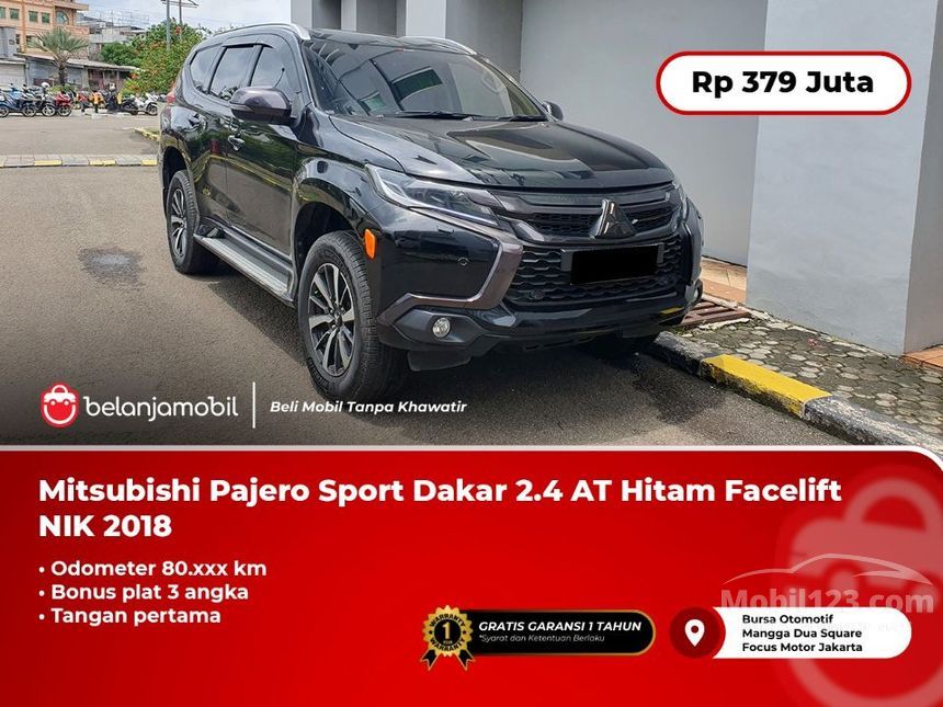 Jual Mobil Mitsubishi Pajero Sport 2018 Dakar 2.4 di DKI Jakarta Automatic SUV Hitam Rp 379.000. ...
