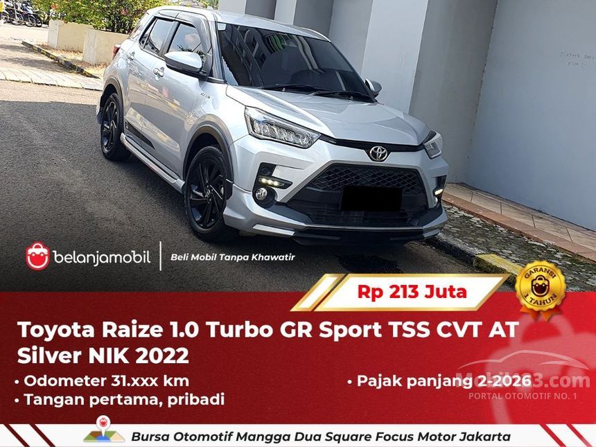 Jual Mobil Toyota Raize 2022 GR Sport TSS (1 Tone) 1.0 di Jawa Barat ...