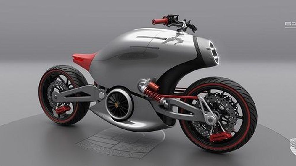 Porsche 618 EV Concept งานออกแบบจักรยานยนต์ไฟฟ้าสุดล้ำจาก 911 Turbo ...