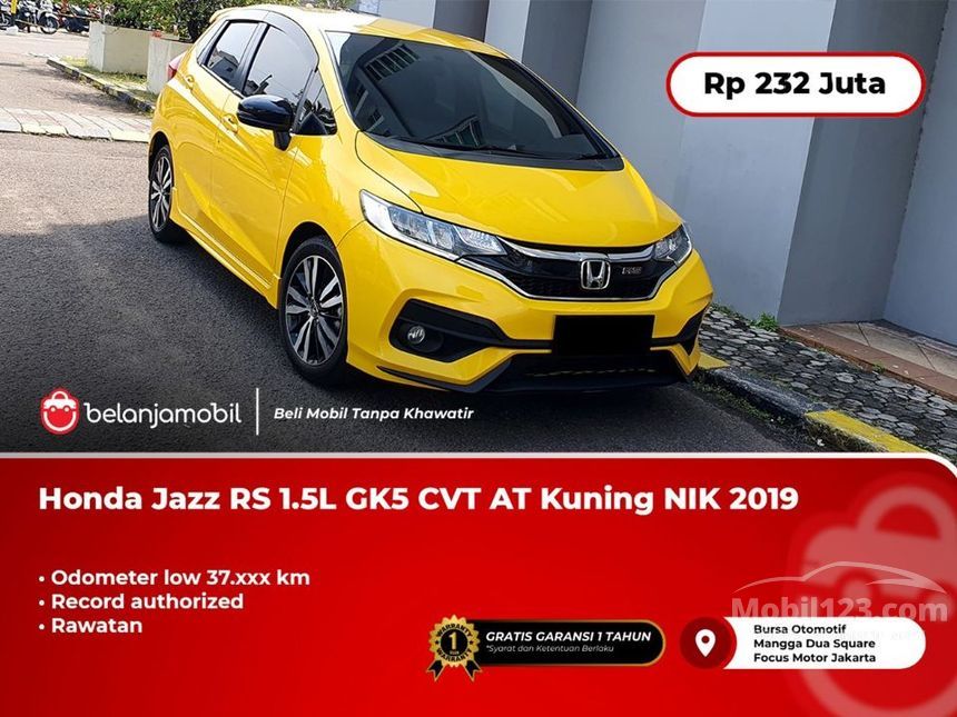 Jual Mobil Honda Jazz 2019 RS 1.5 di DKI Jakarta Automatic Hatchback ...
