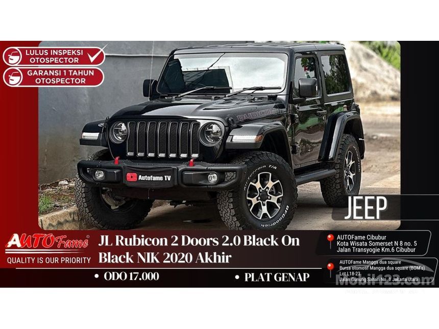 Jual Mobil Jeep Wrangler 2020 Rubicon 2.0 di DKI Jakarta Automatic SUV ...