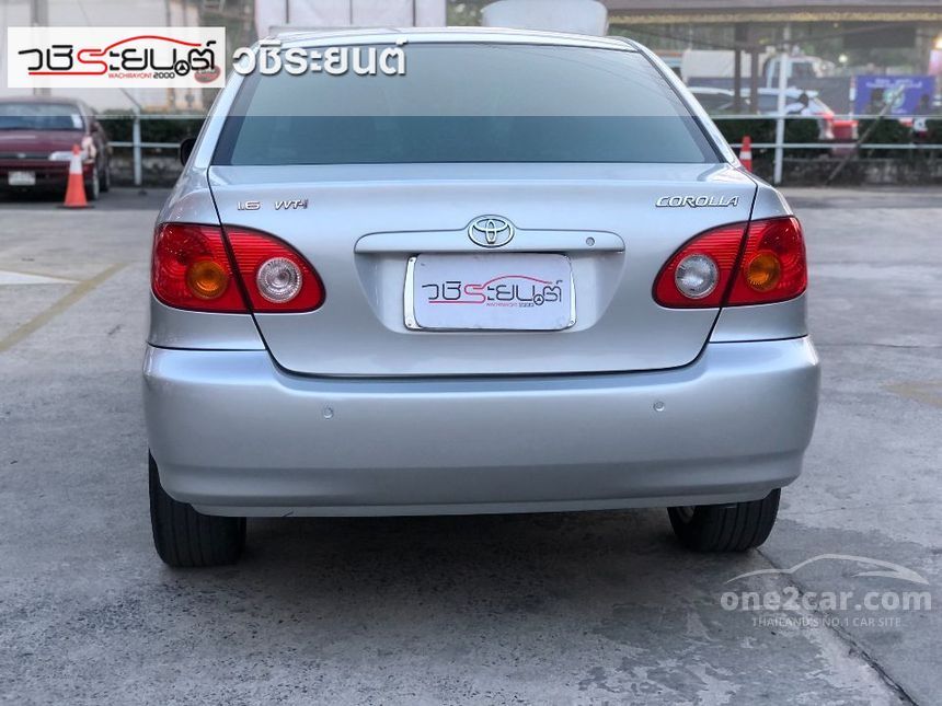 Toyota Corolla Altis 2002 หน้าหมู (ปี 01-07) J 1.6 เกียร์อัตโนมัติ สี ...
