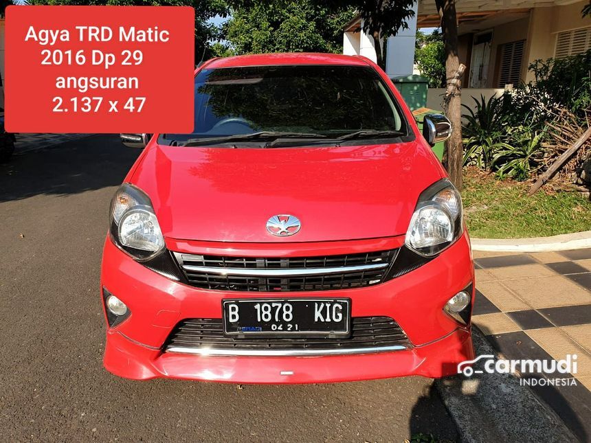Toyota Agya 2016 E 1.0 in Jawa Barat Automatic Hatchback Red for Rp 90. ...